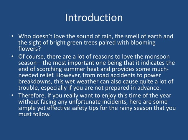 Monsoon Safety.pptx | Weather | Science