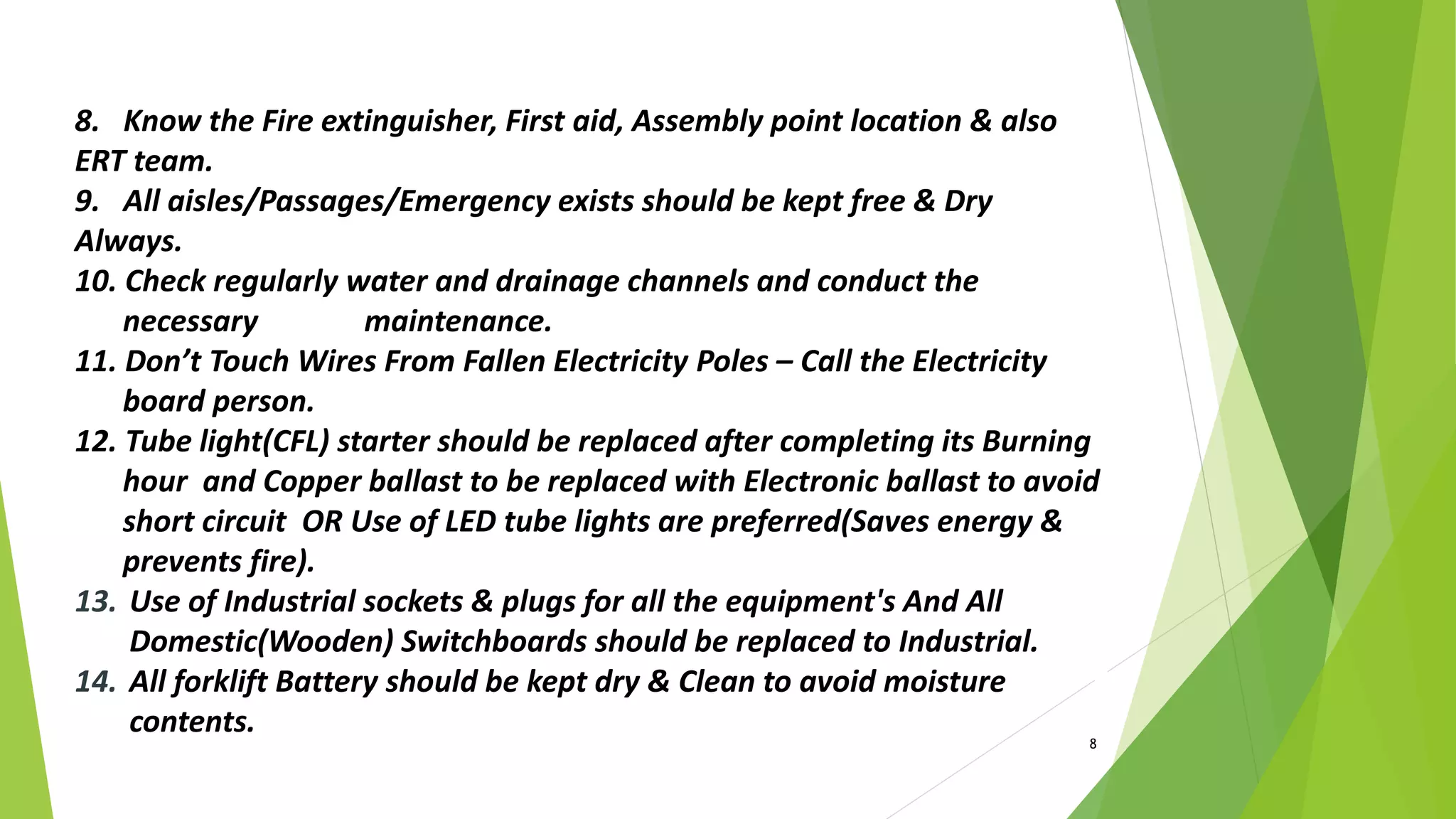 Monsoon safety awareness & preparations.... Environment Health & Safety ...