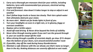 Monsoon safety awareness & preparations.... Environment Health & Safety ...