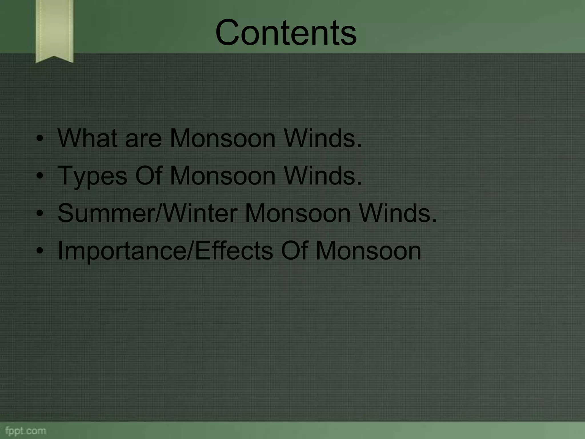 Monsoon Winds | PPTX
