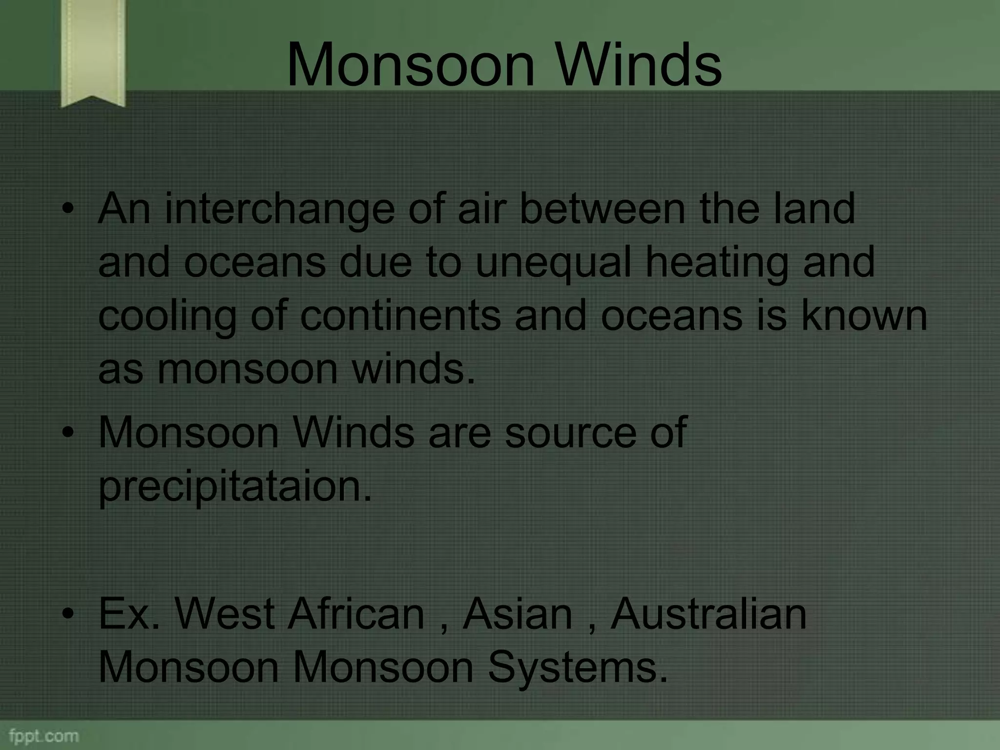Monsoon Winds | PPTX