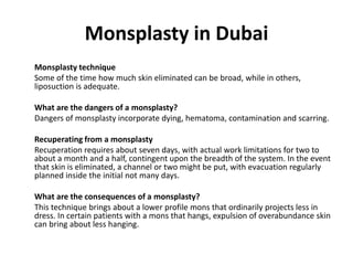 Monsplasty in Dubai | PPTX