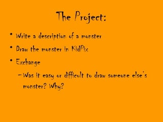 Monster Exchange Project | PPT
