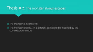 Monster culture | PPTX