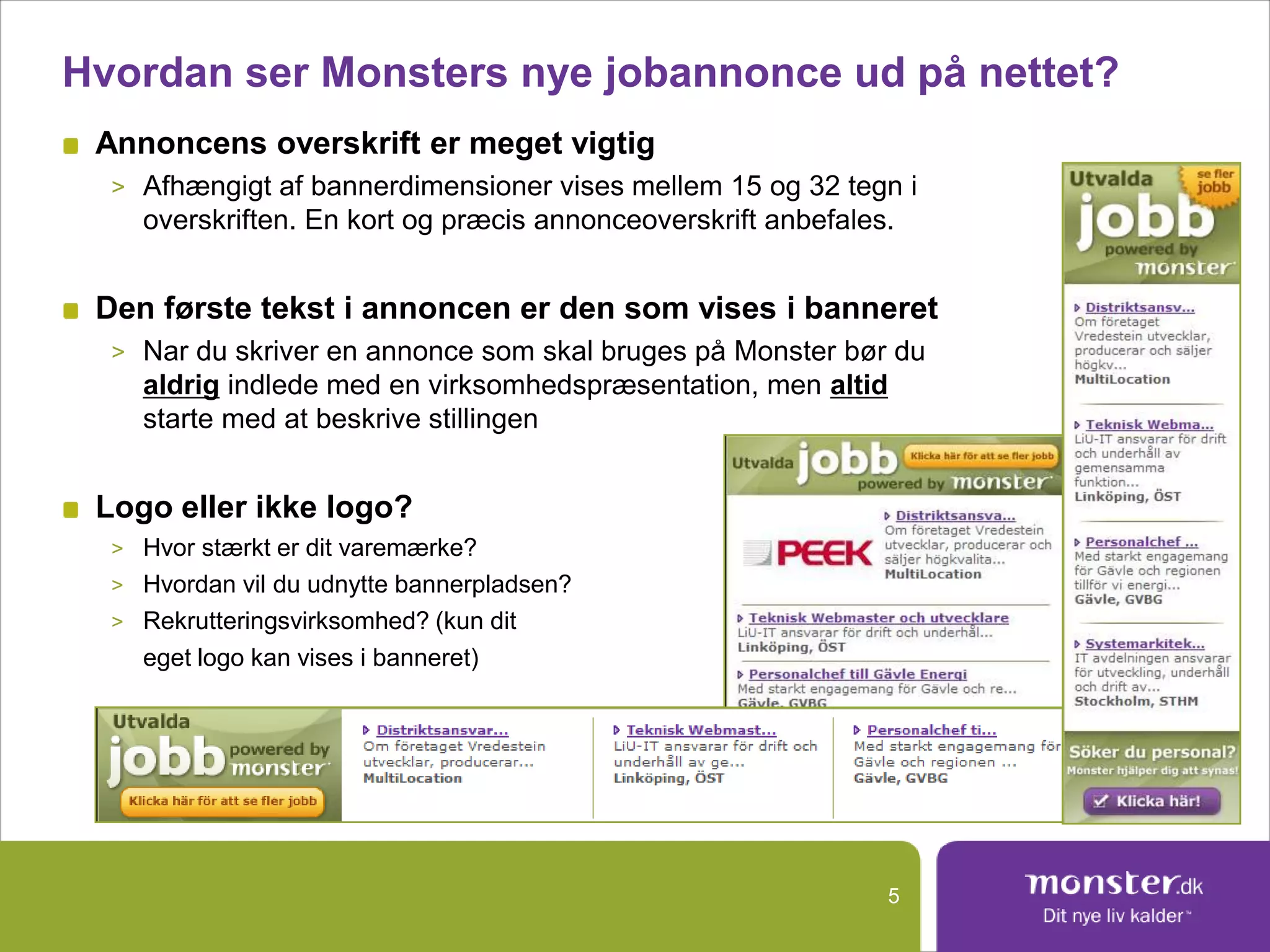 Monster Danmarks Nye Jobannonce | PPSX