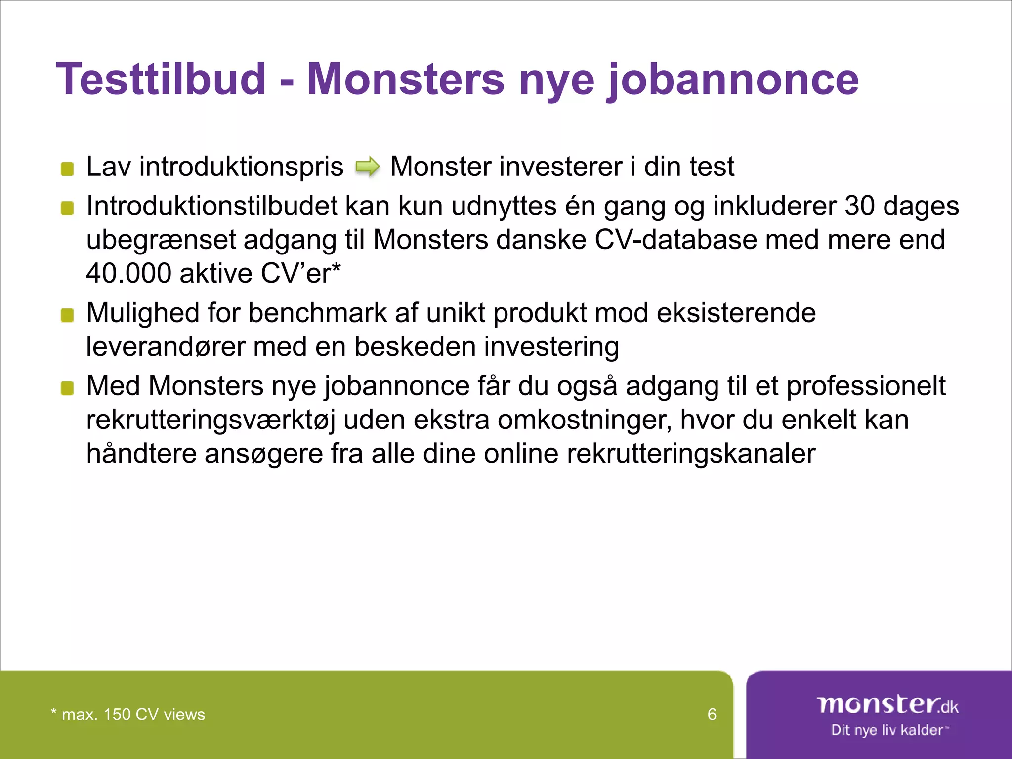 Monster Danmarks Nye Jobannonce | PPSX