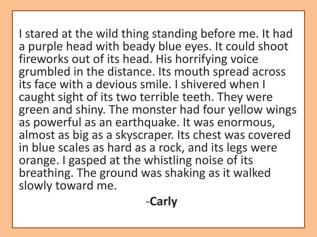 Monster Descriptions | PPTX