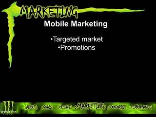 Marketing Communications Monster Energy Ad Group 7 | PPTX