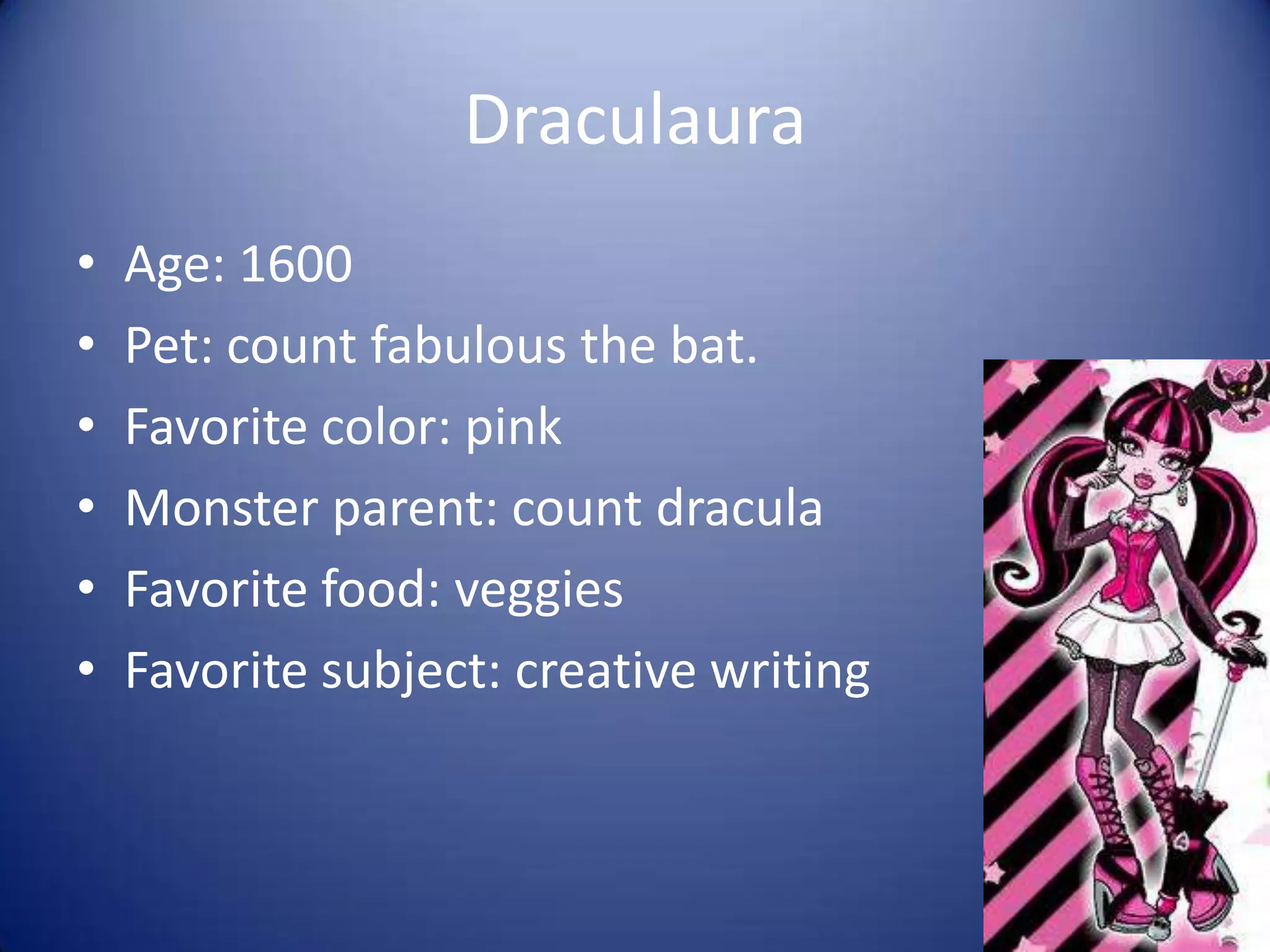 Monster high students | PPTX