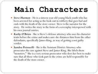 Walter Dean Myers Monster Characters