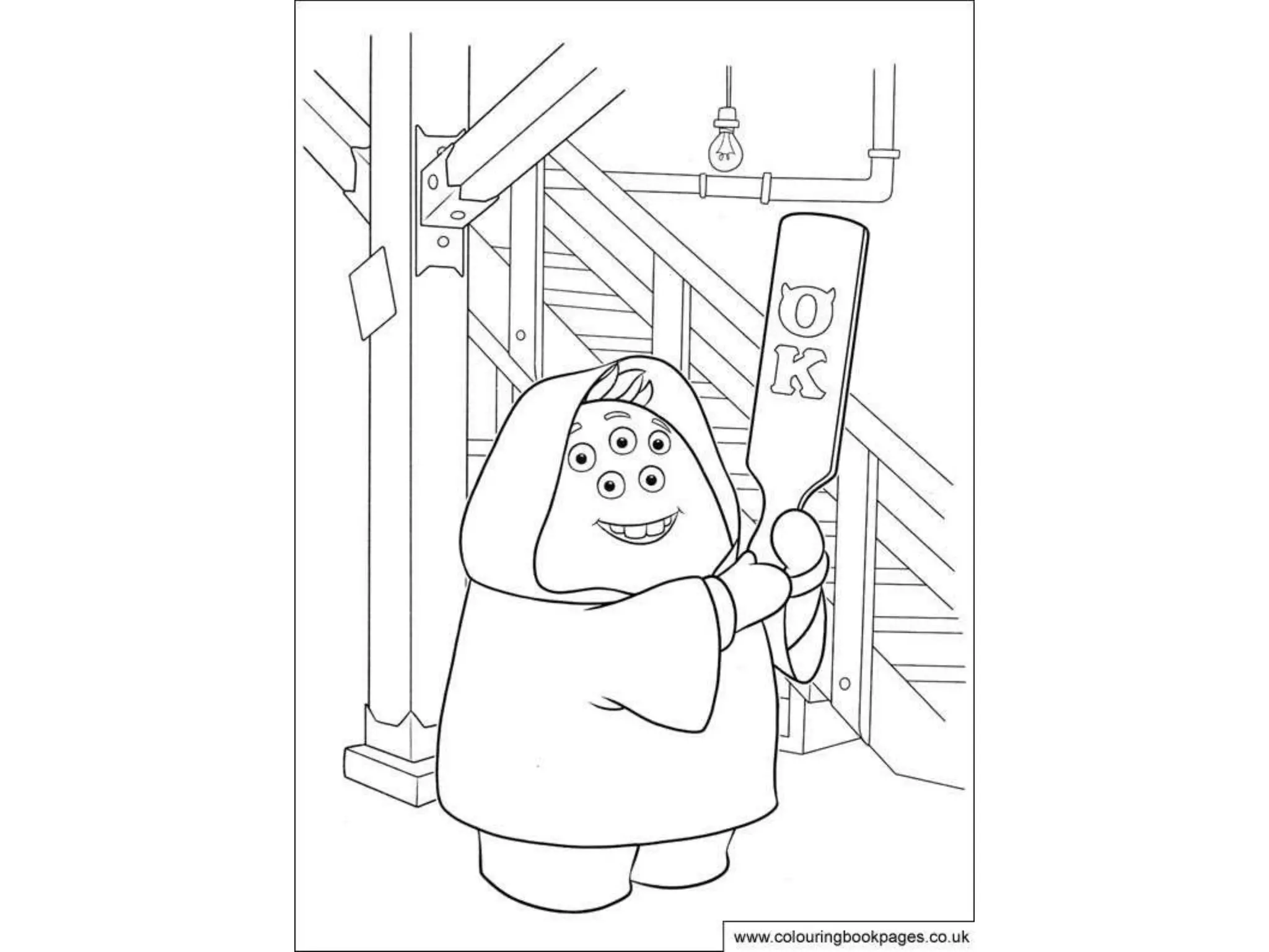 Monsters university Colouring Pages and Kids Colouring Activities | PPSX