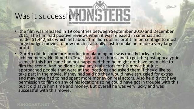 Monsters case study | PPT