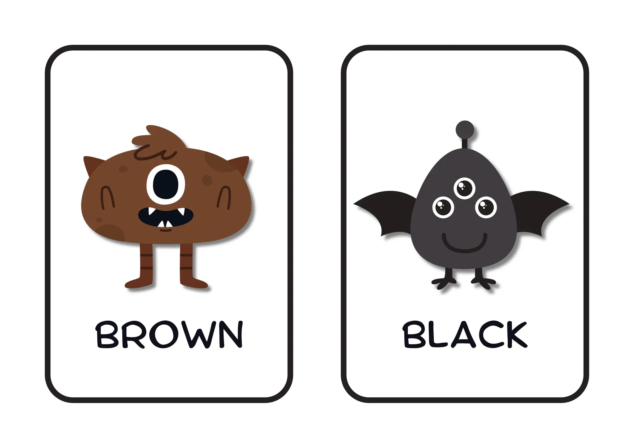 Monsters flashcards colours body parts.pdf