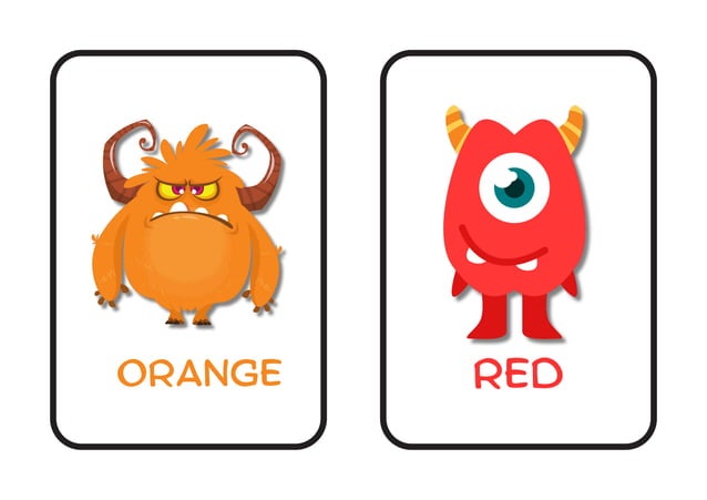 Monsters flashcards colours body parts.pdf