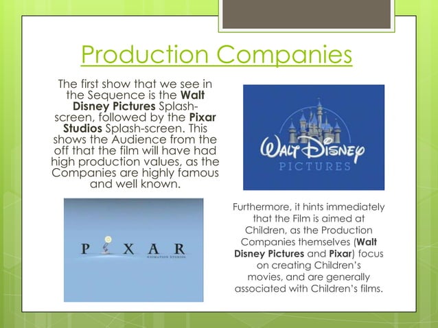 "Monsters, Inc." Opening Title Sequence Deconstruction | PPTX | Movies | Entertainment