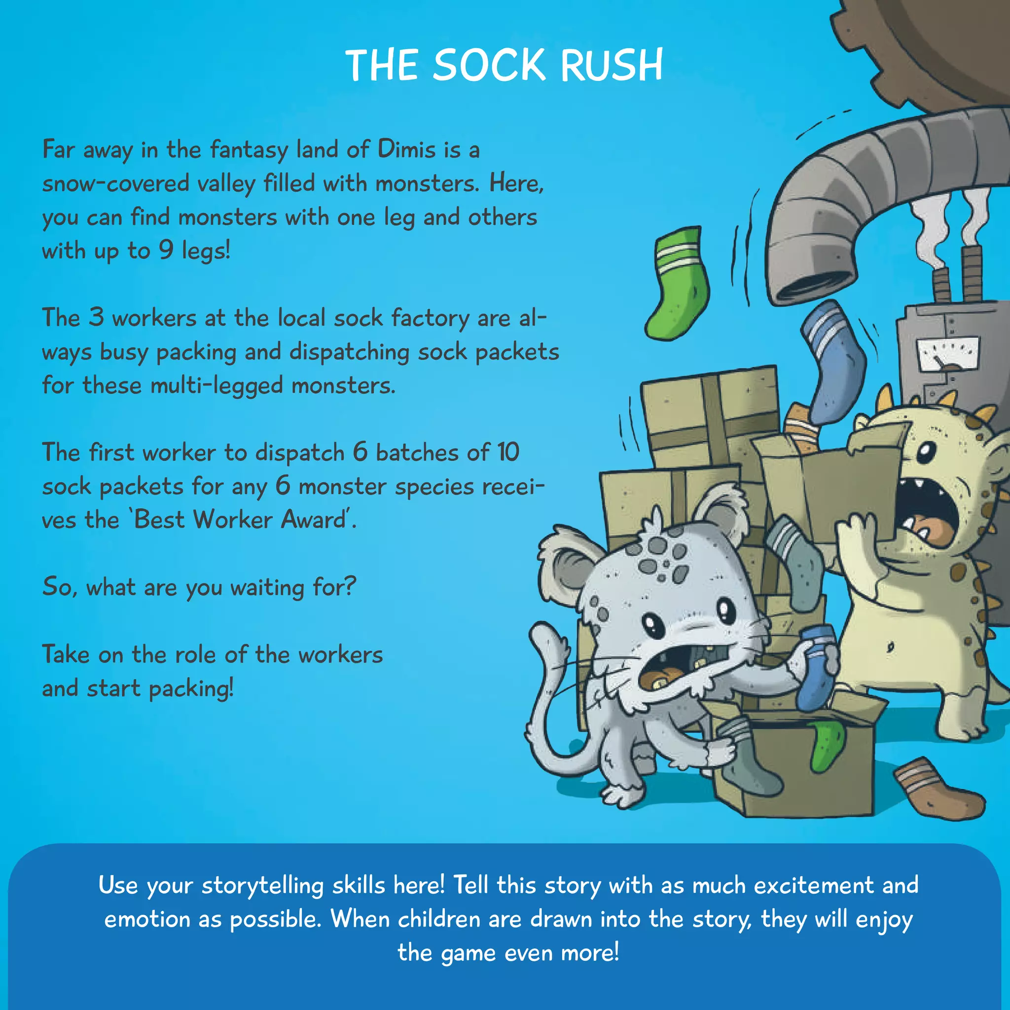 Multiplication table Board Game - Monster Sock Factory. 8 times more ...