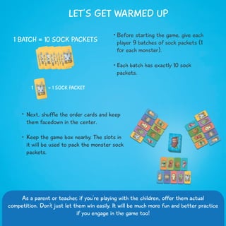 Multiplication table Board Game - Monster Sock Factory. 8 times more ...