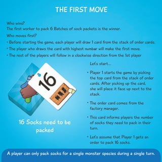 Multiplication table Board Game - Monster Sock Factory. 8 times more ...