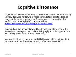 Monsters of the mind | PPTX