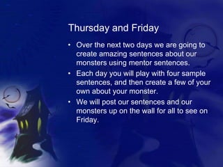 Monster week ppt. | PPTX