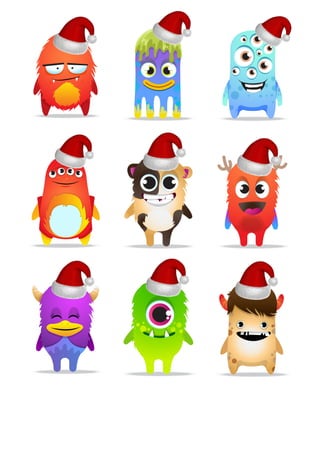 Monstruos ClassDojo en Navidad
