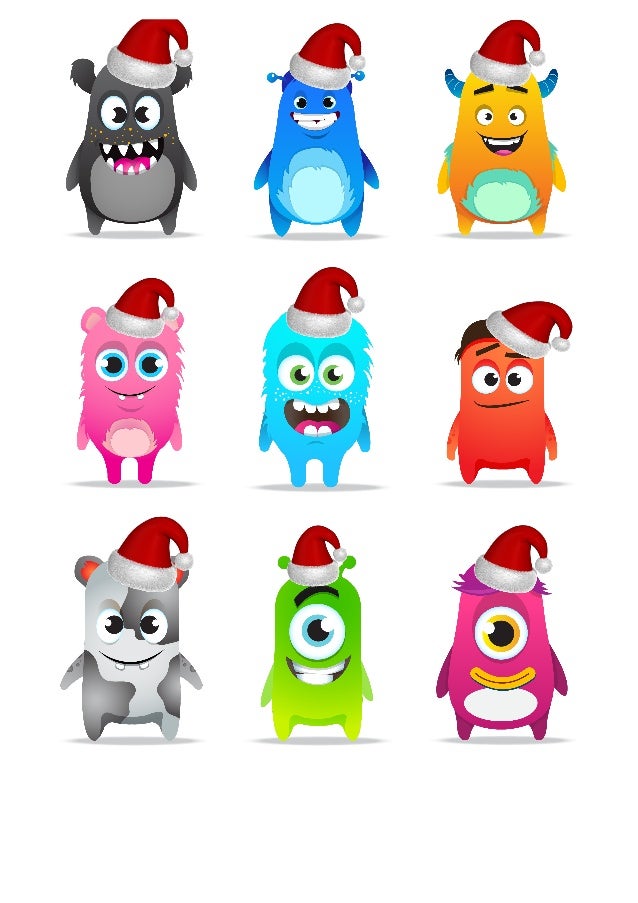 Monstruos ClassDojo en Navidad