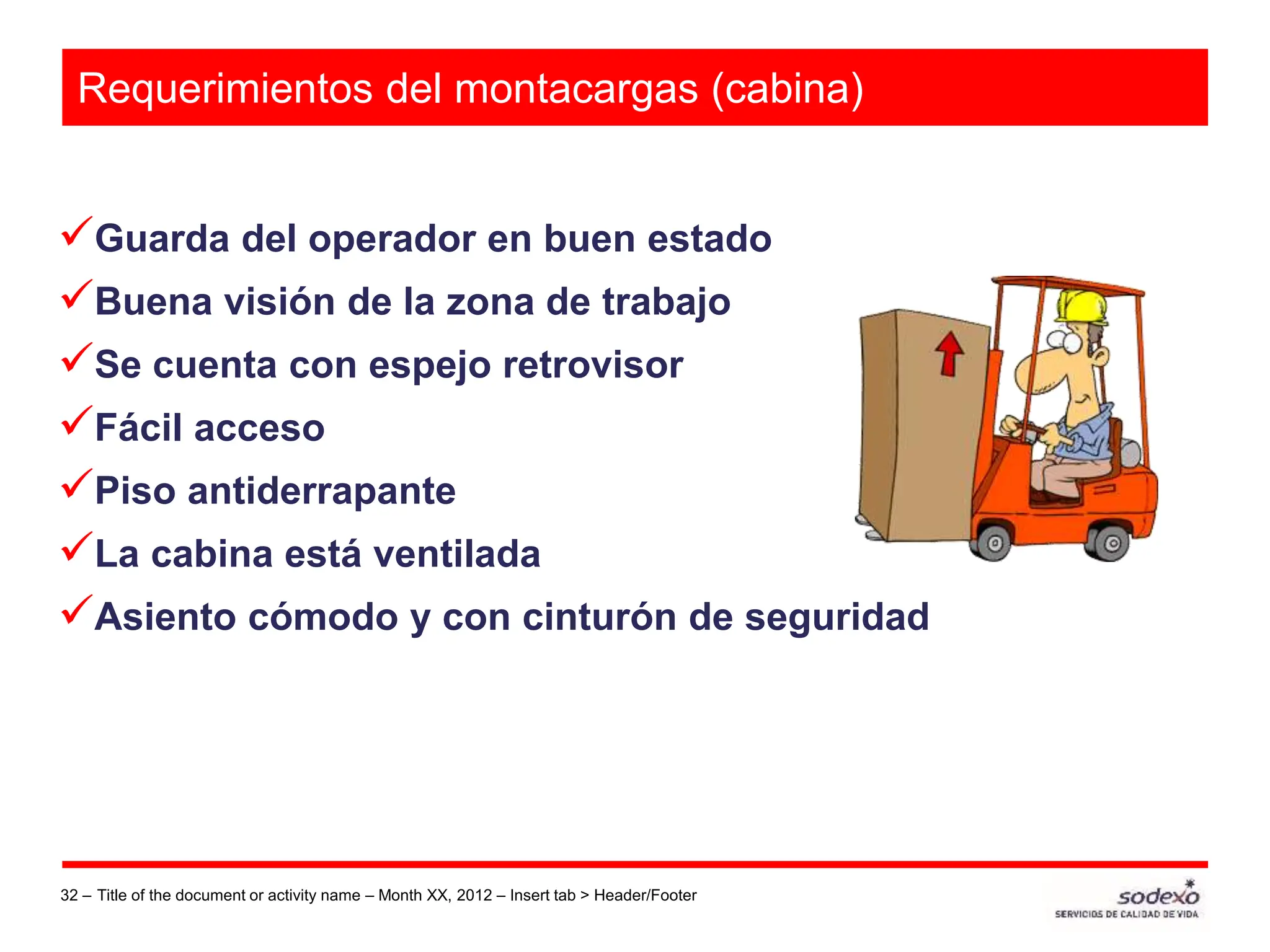 Manejo seguro de montacargas teorico / Practico | PPT