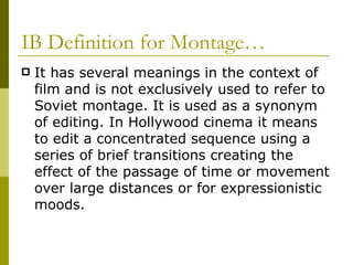 Montage | PPT