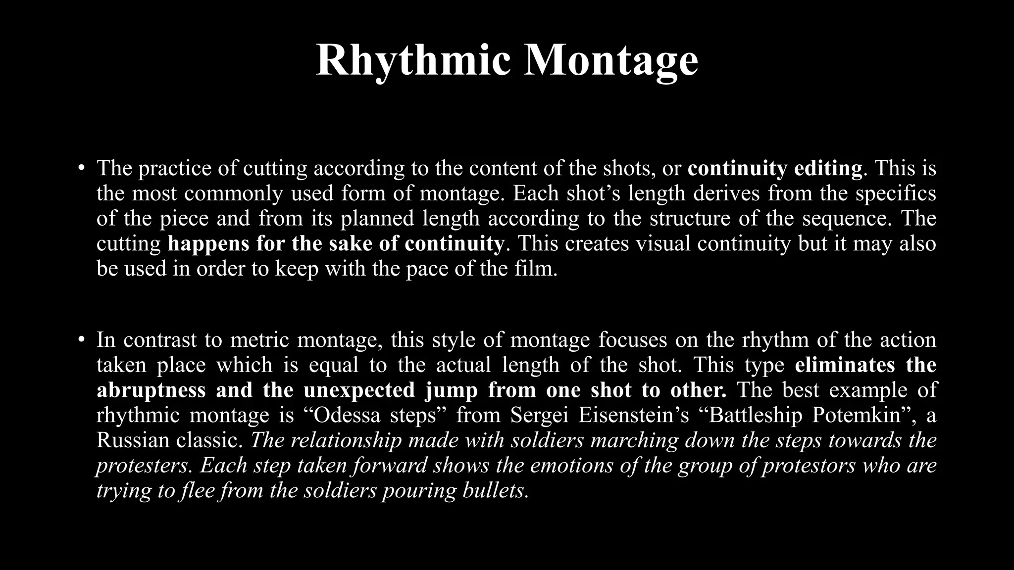Montage - And its types | PPTX