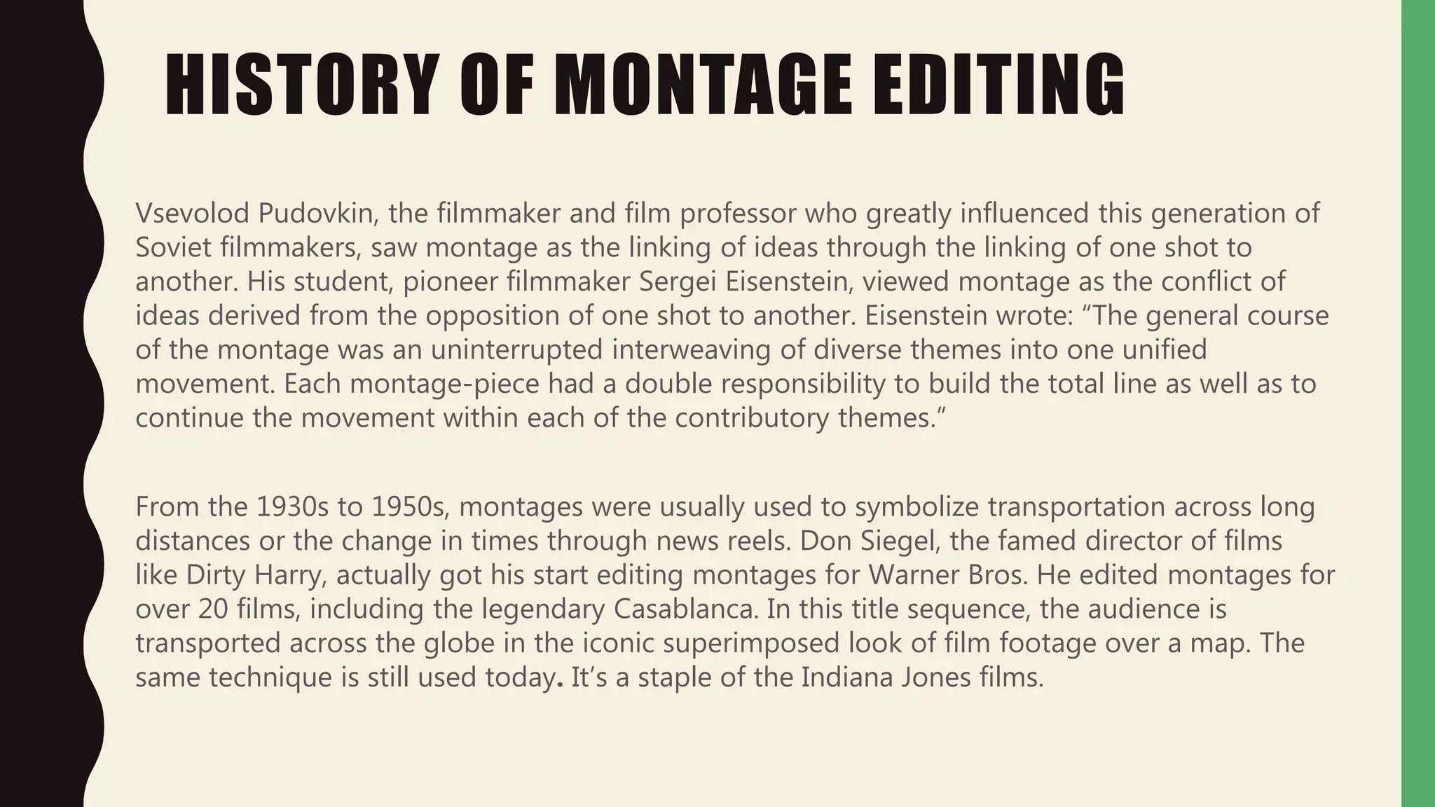 Montage editing | PPTX