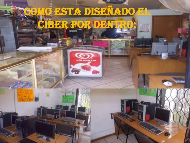 Montaje de ciber cafe la enttevista del ciberohjl