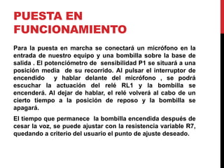 Montaje de un interruptor activado por sonido | PPSX