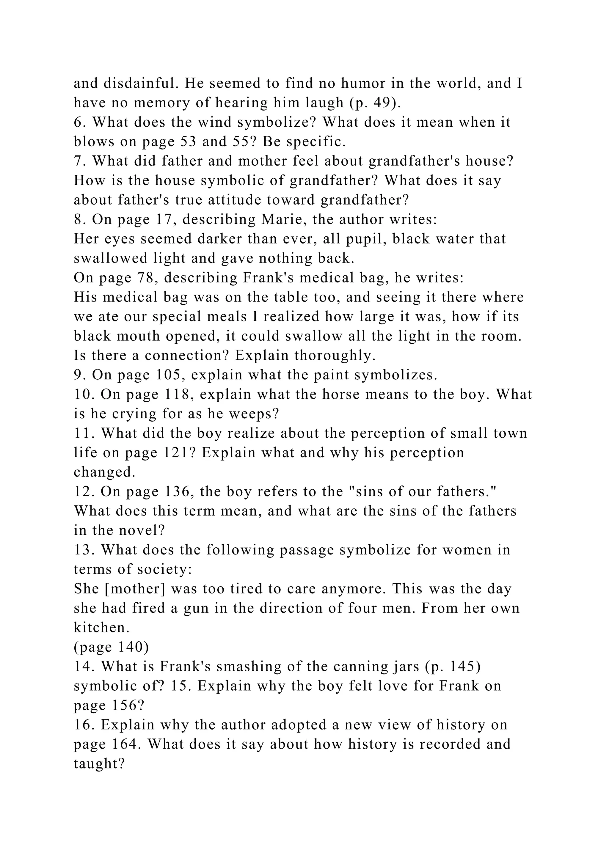 Montana 1948 Text Response Paper Symbolism in Literature A bas.docx ...