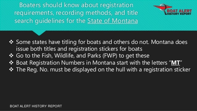 Montana boat registration | PPTX