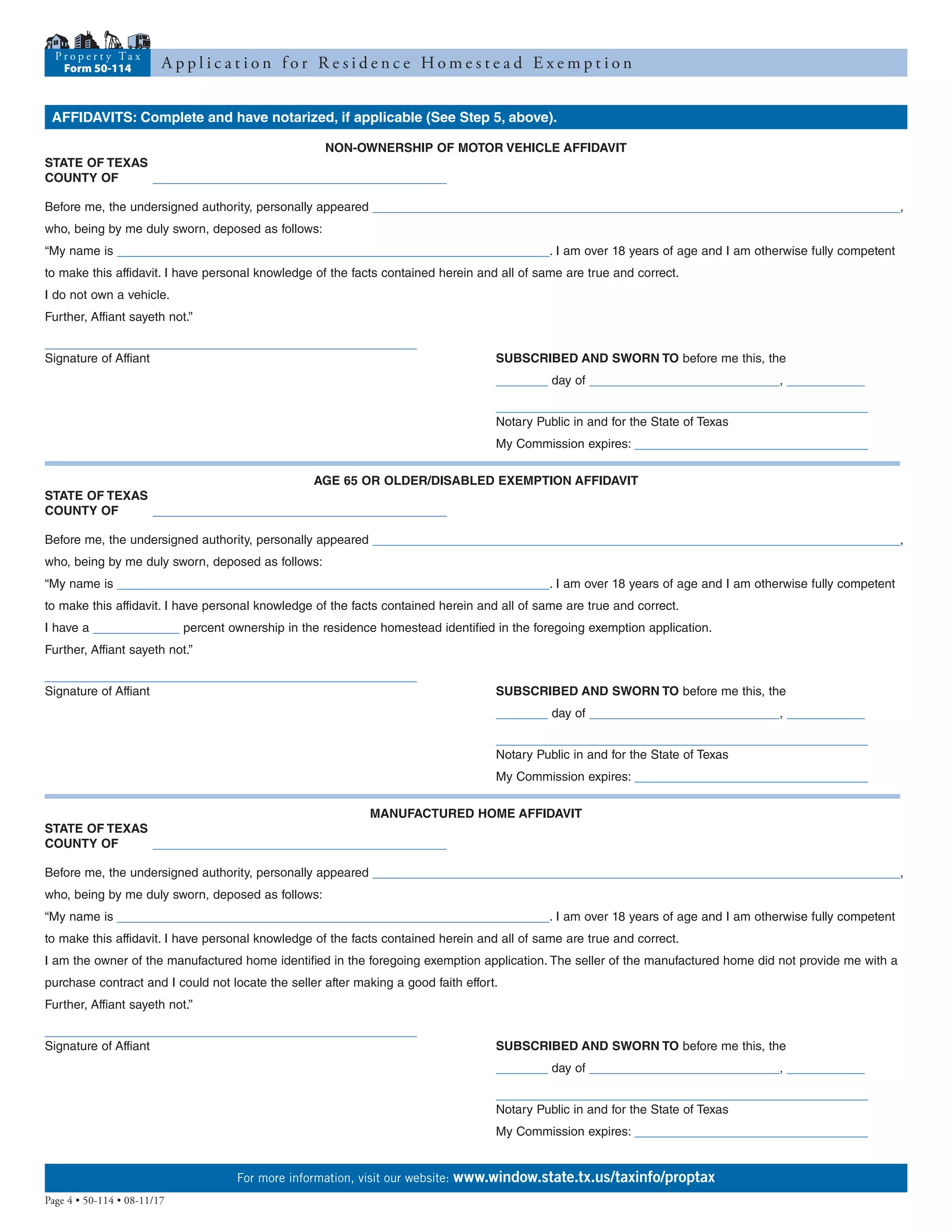 Montgomery County Homestead Exemption | PDF