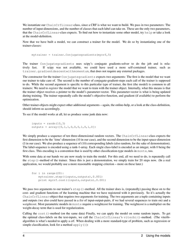 Monte -- machine learning in Python | PDF