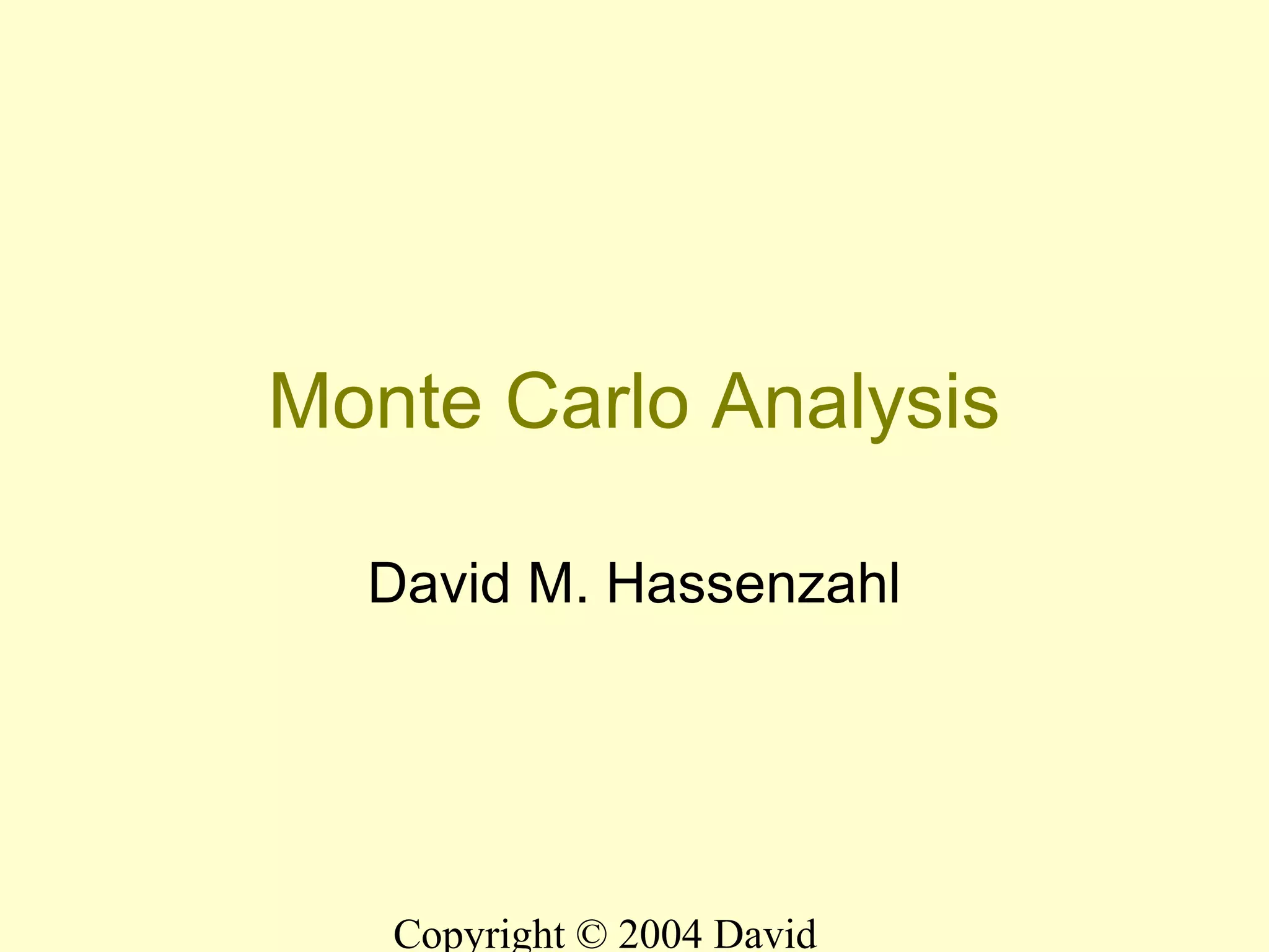 Monte carlo | PPT