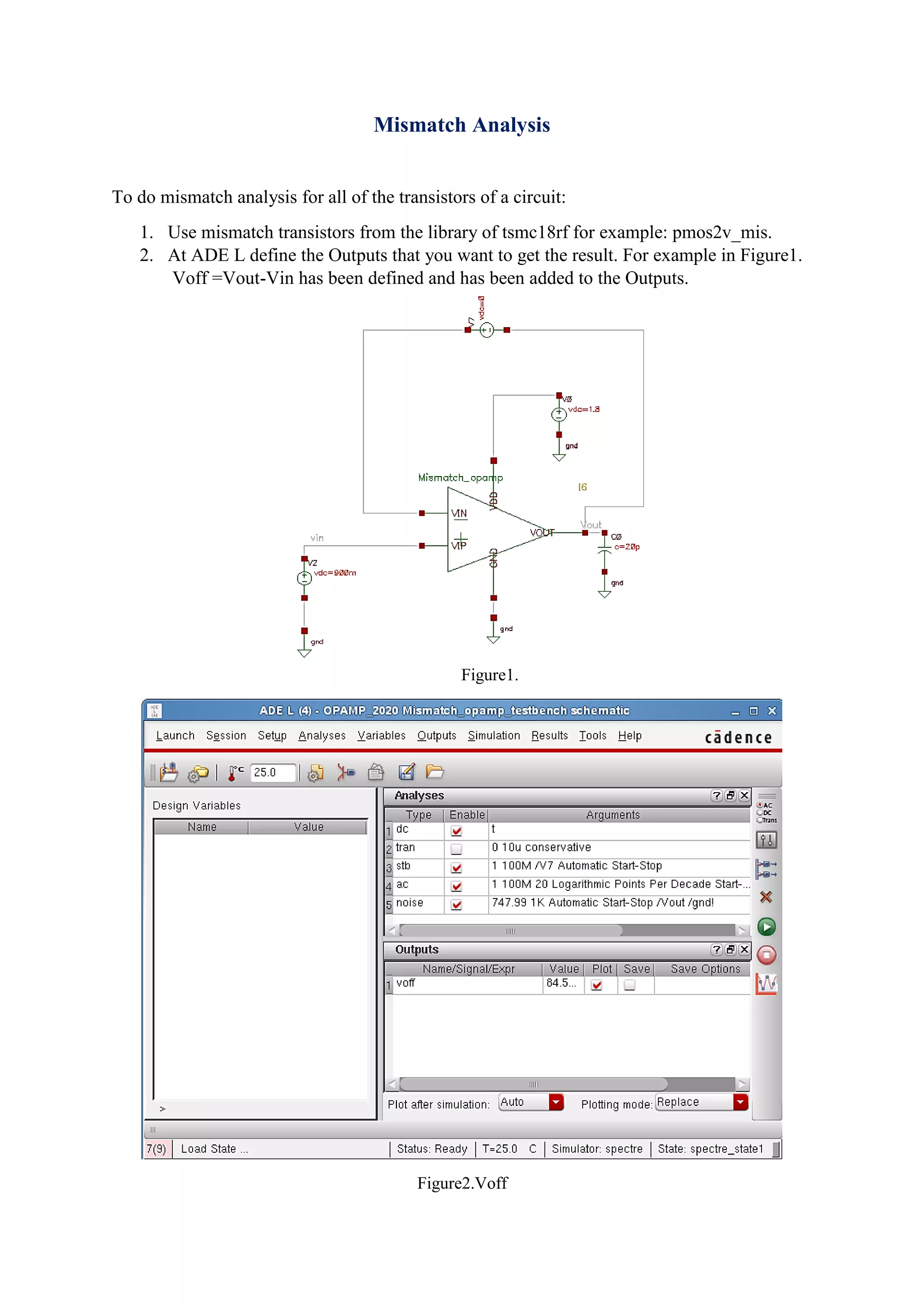 Monte Carlo simulation (Mismatch and Process) in Cadence | PDF