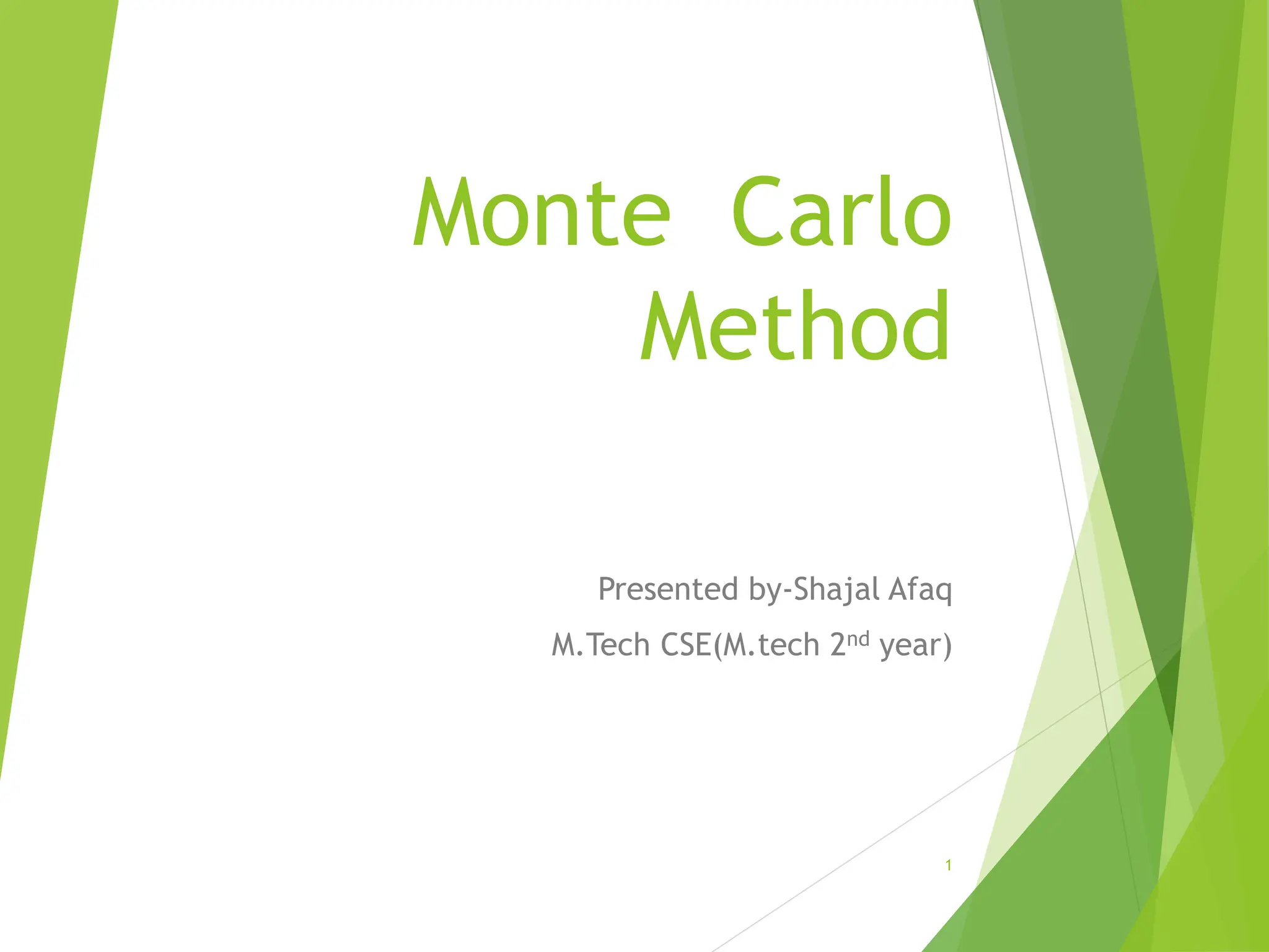 The Monte Carlo method! A computational technique.pptx