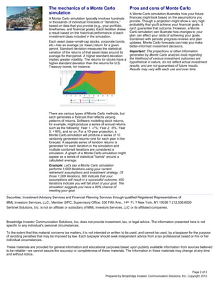Monte Carlo Analysis | PDF
