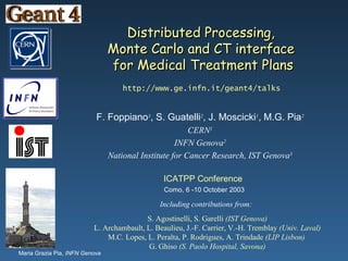Monte Carlo And Ct Interface For Medical Treatment Plans | PPT
