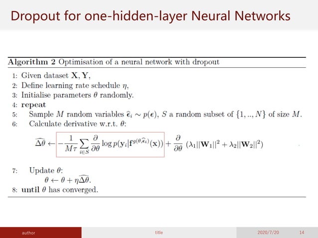 Monte carlo dropout and variational bound | PPT