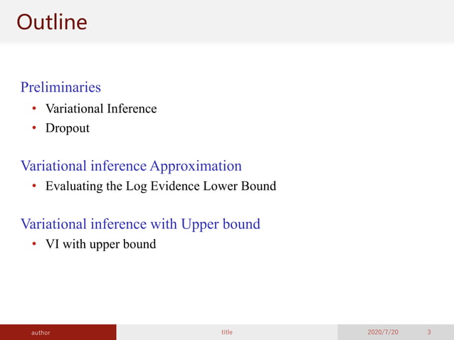 Monte carlo dropout and variational bound | PPT