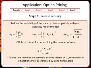 Monte carlo option pricing final v3 | PPTX