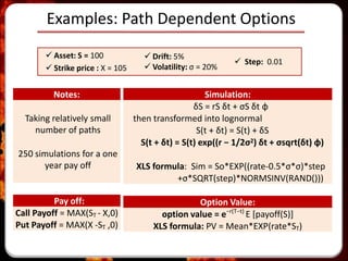 Monte carlo option pricing final v3 | PPTX