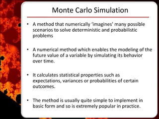 Monte carlo option pricing final v3 | PPTX