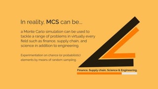 Monte Carlo Simulation, Analysis Training | PPT