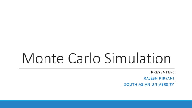 Monte carlo simulation | PDF | Physics | Science