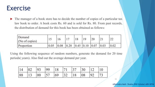 Monte Carlo simulation : Simulation using MCSM | PPTX | Business Accounting & Finance | Business