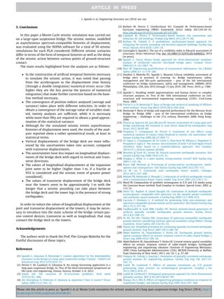 Monte Carlo simulation for seismic analysis of a long span suspension bridge | PDF
